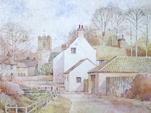 Bempton Village Flamborough Head Yorksire by Malcolm Coils | ArtWanted.com