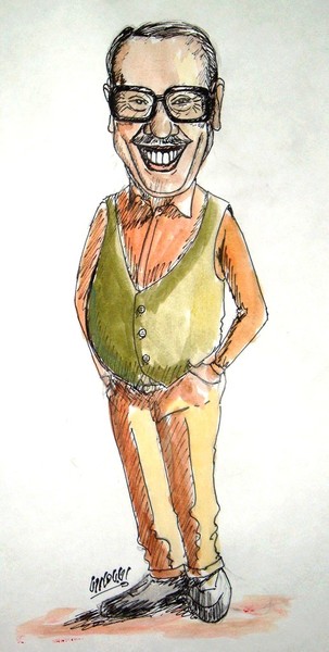 Fouad El Mohandes: comedian Egypt by Rehab Haroun | ArtWanted.com