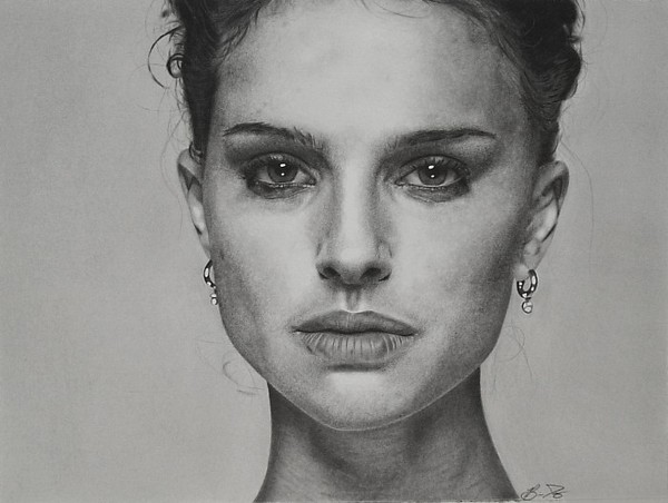 Natalie Portman Drawing by Brian Duey | ArtWanted.com
